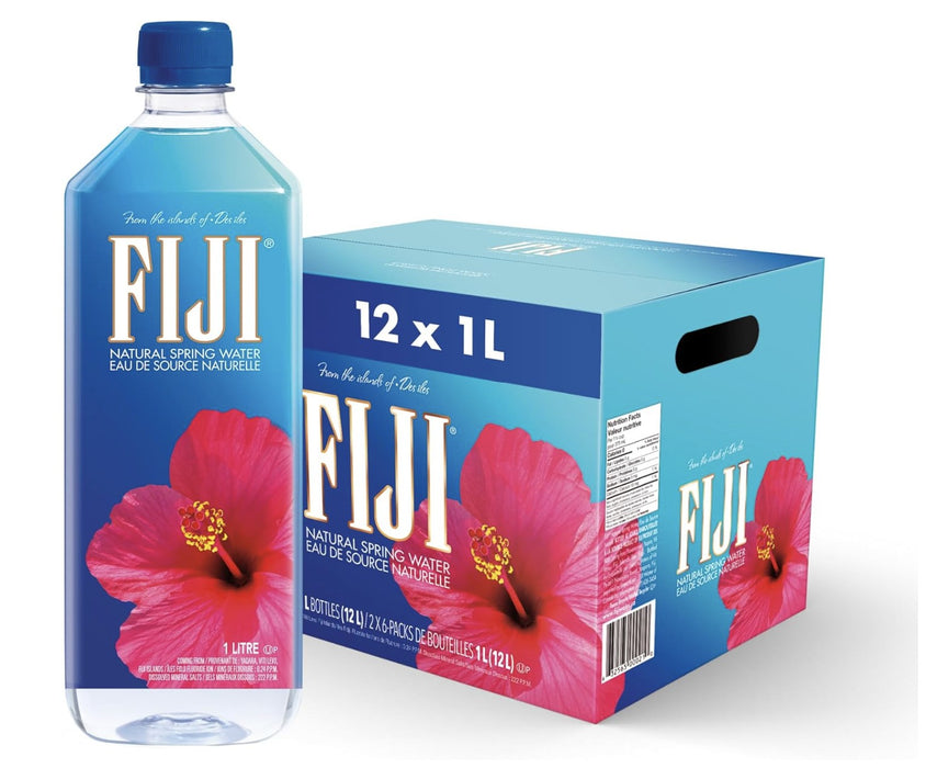 FIJI Natural Artesian Water 1 L, 33 Ounce Bottle, Pack of 12 — TG Store